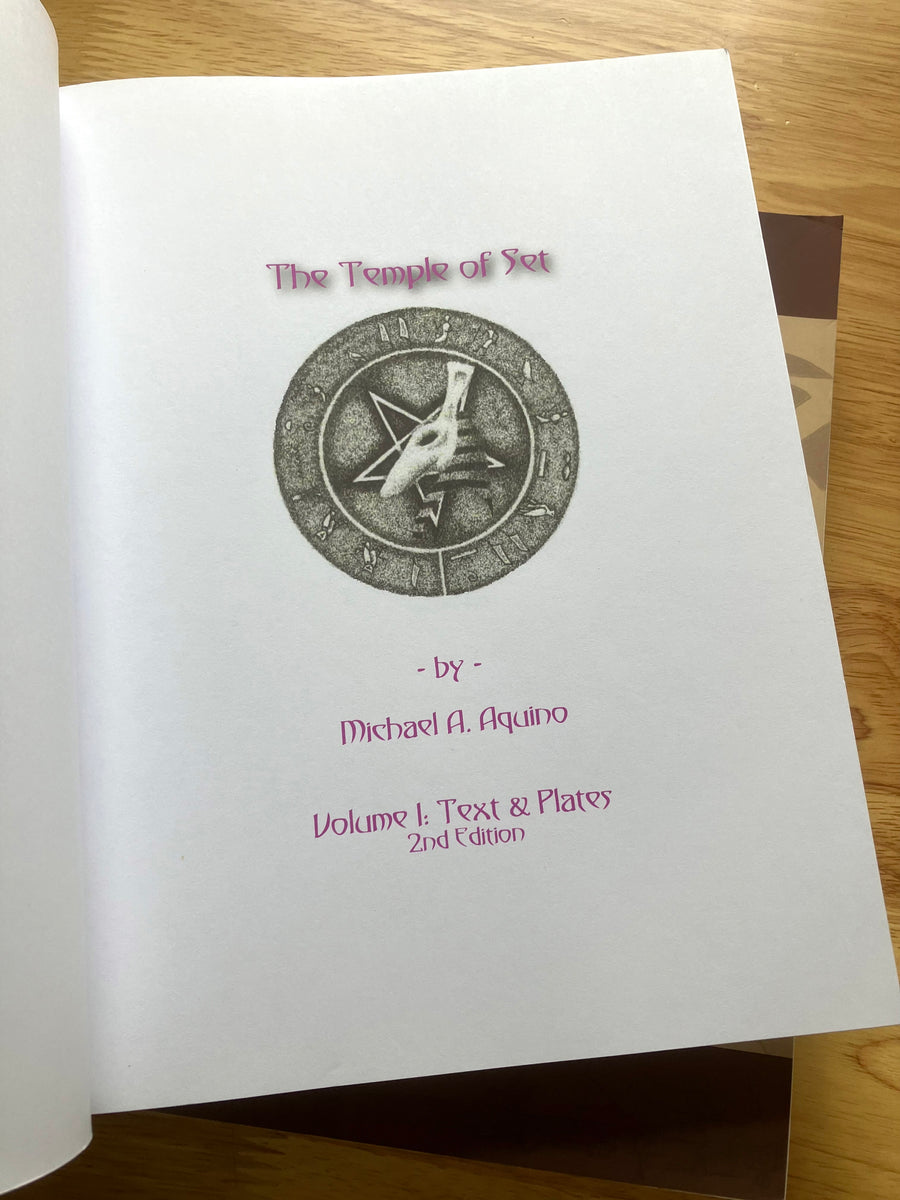 THE TEMPLE OF SET (2 Volumes) - Michael A. Aquino (Self-published, 201 – Faustus Antiquarian