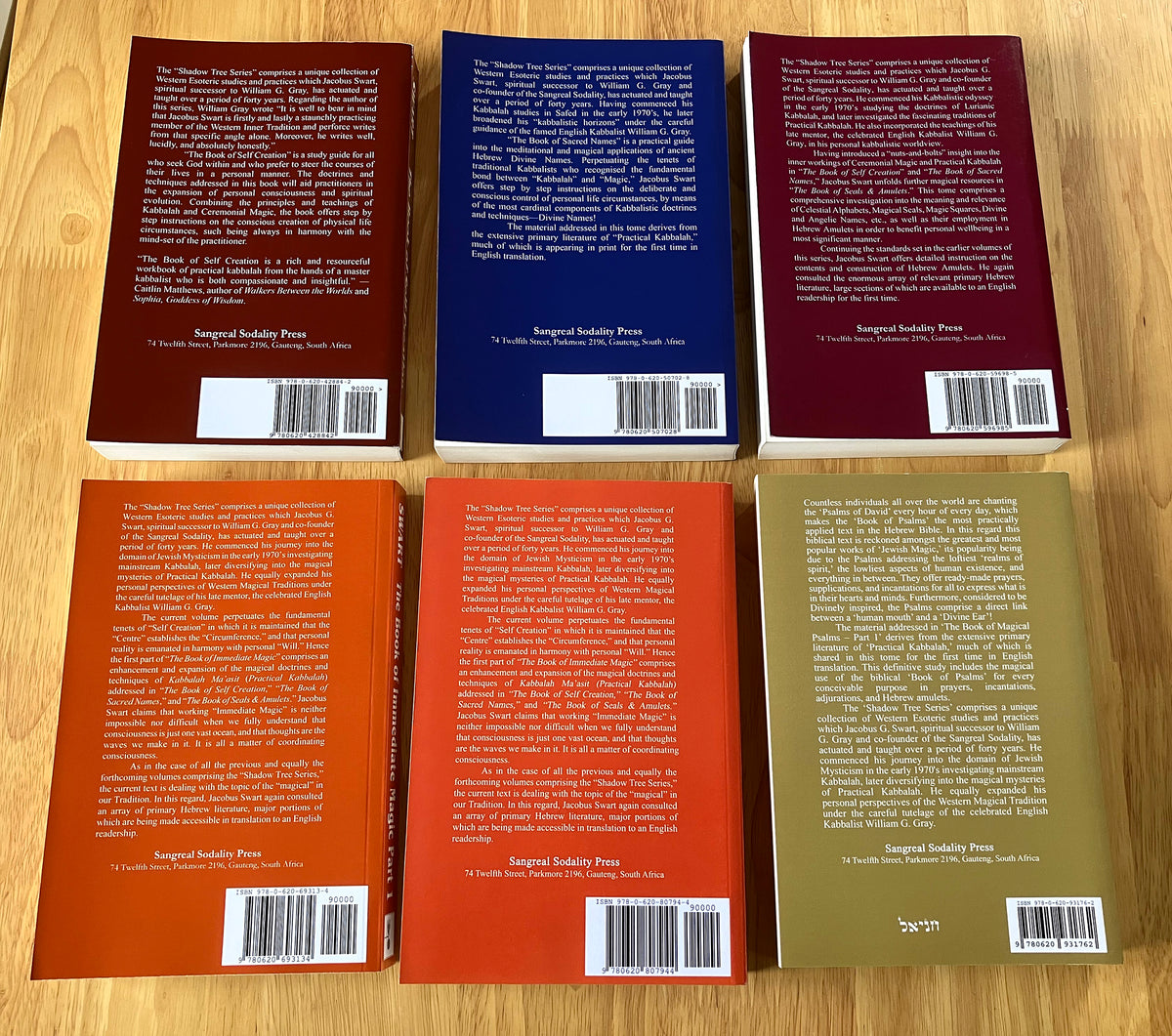 SHADOW TREE SERIES - 6 Volume Set - Jacobus Swart (Practical Kabbalah ...